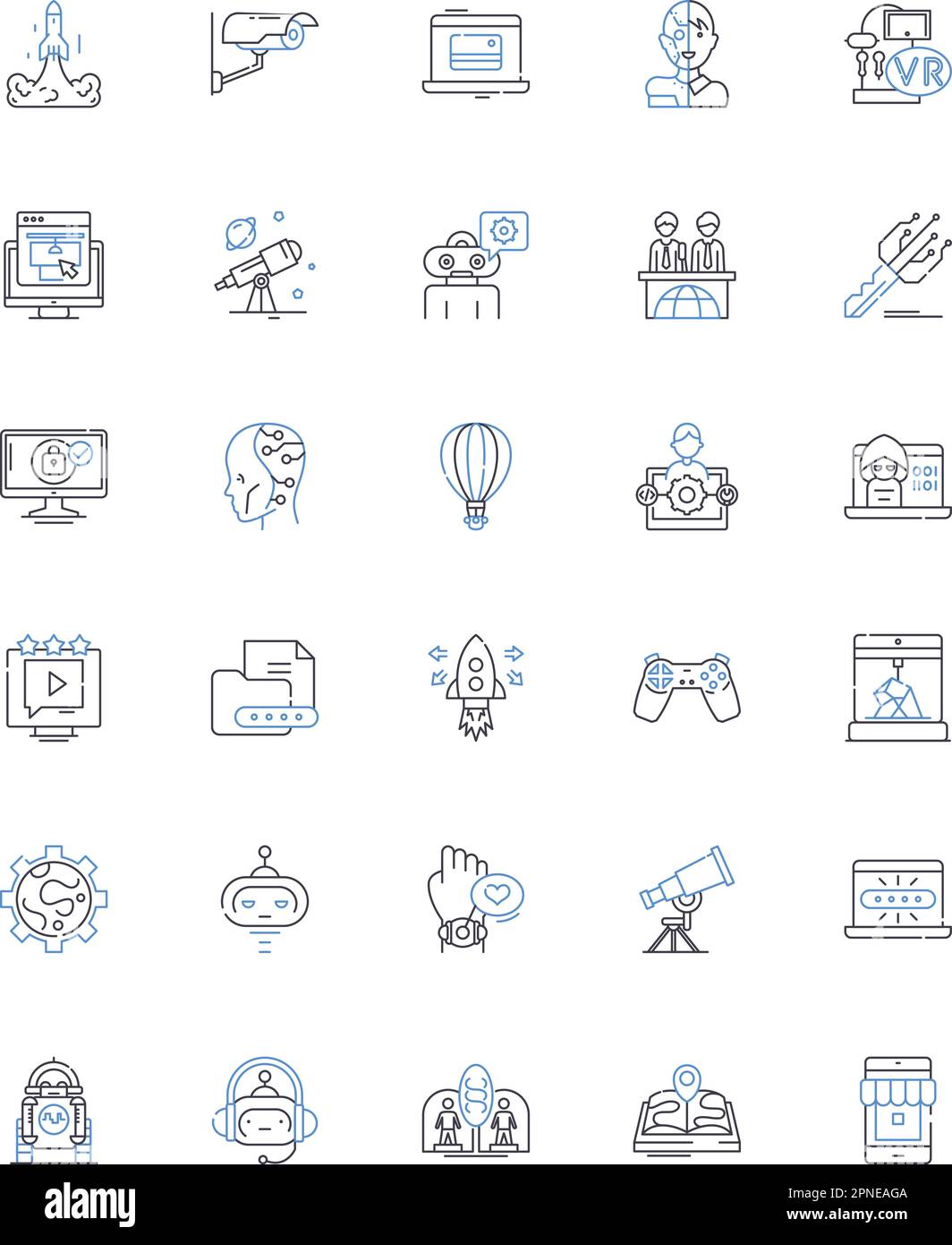 Graphic design line icons collection. Typography, Layout, Branding ...