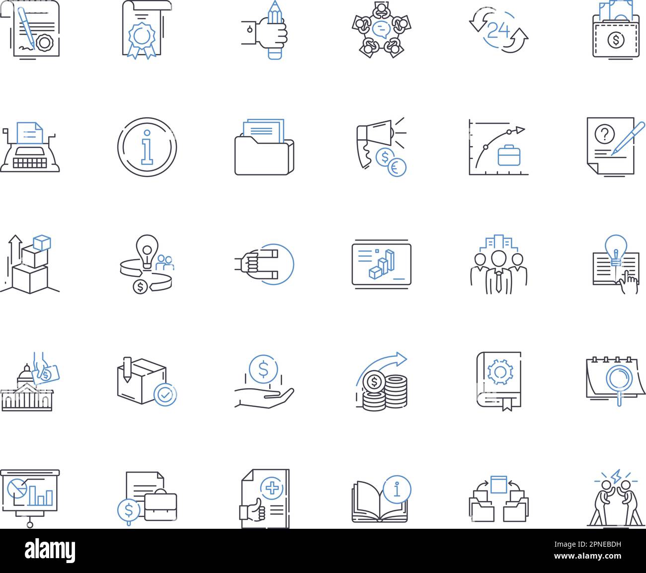 Investment banking line icons collection. Mergers, Acquisitions ... Investment banking line icons collection. Mergers, Acquisitions ...