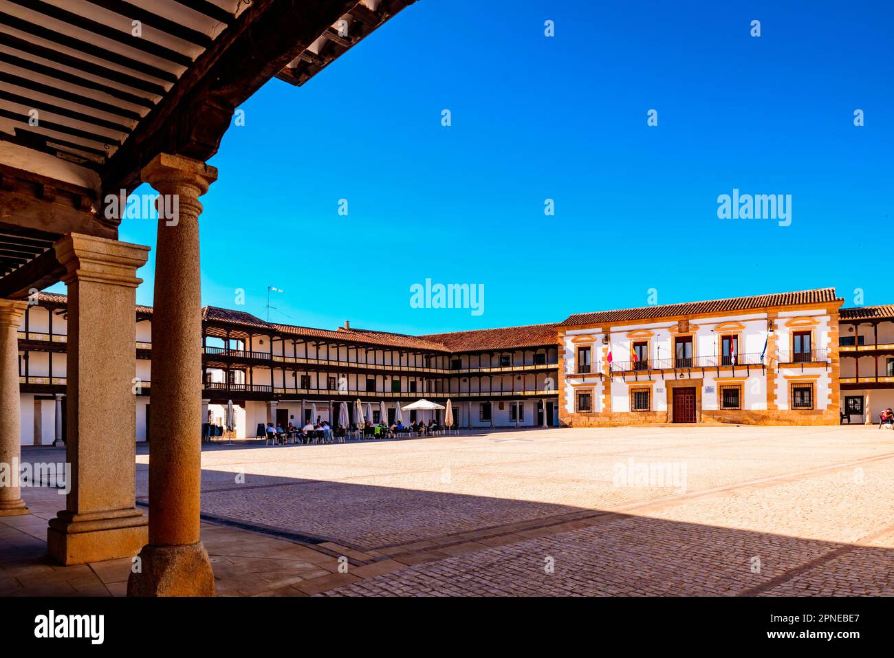 Plaza Mayor - Main square. Tembleque, Toledo, Castilla-La Mancha, Spain ...