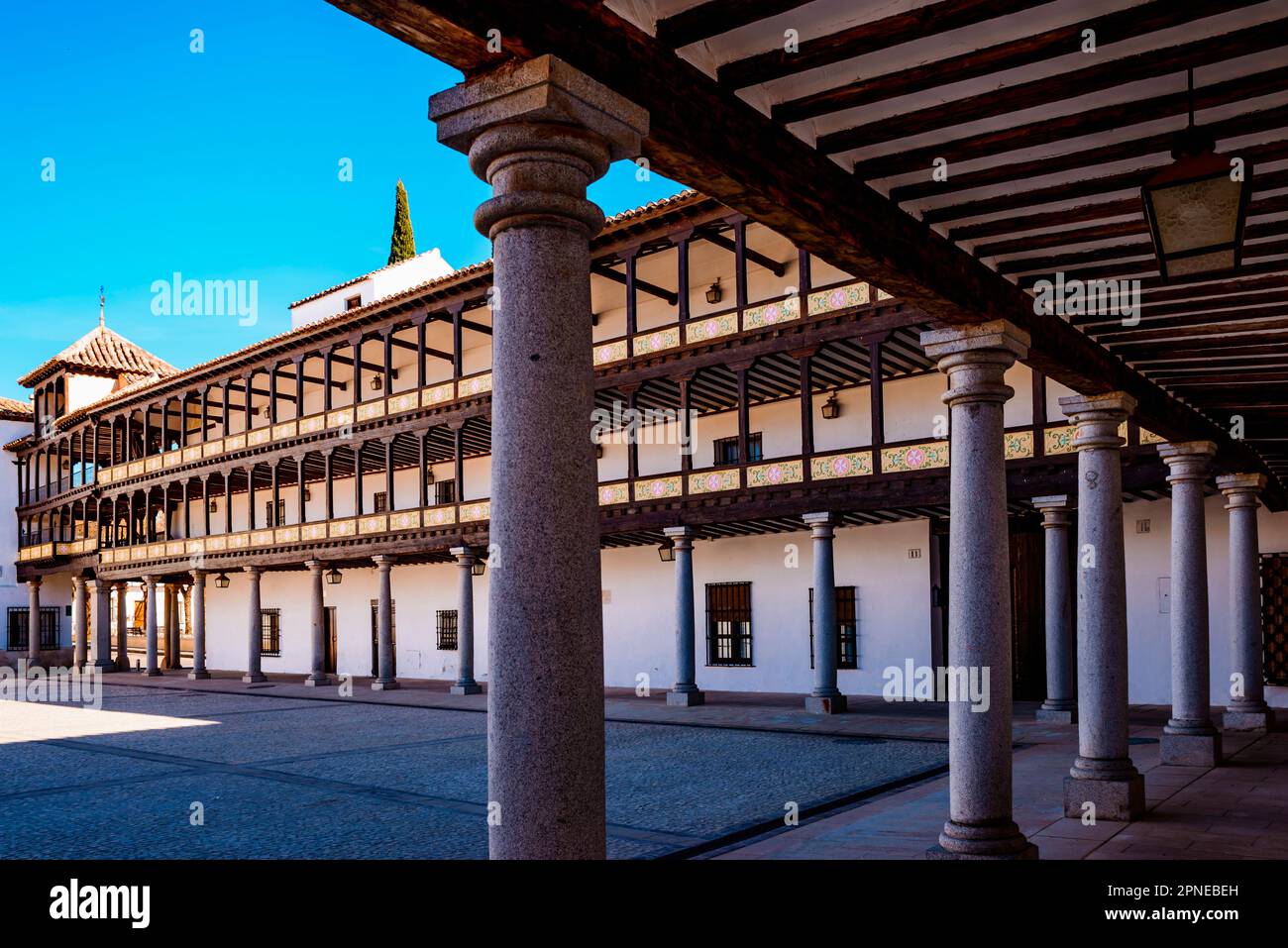 Plaza Mayor - Main square. Tembleque, Toledo, Castilla-La Mancha, Spain ...