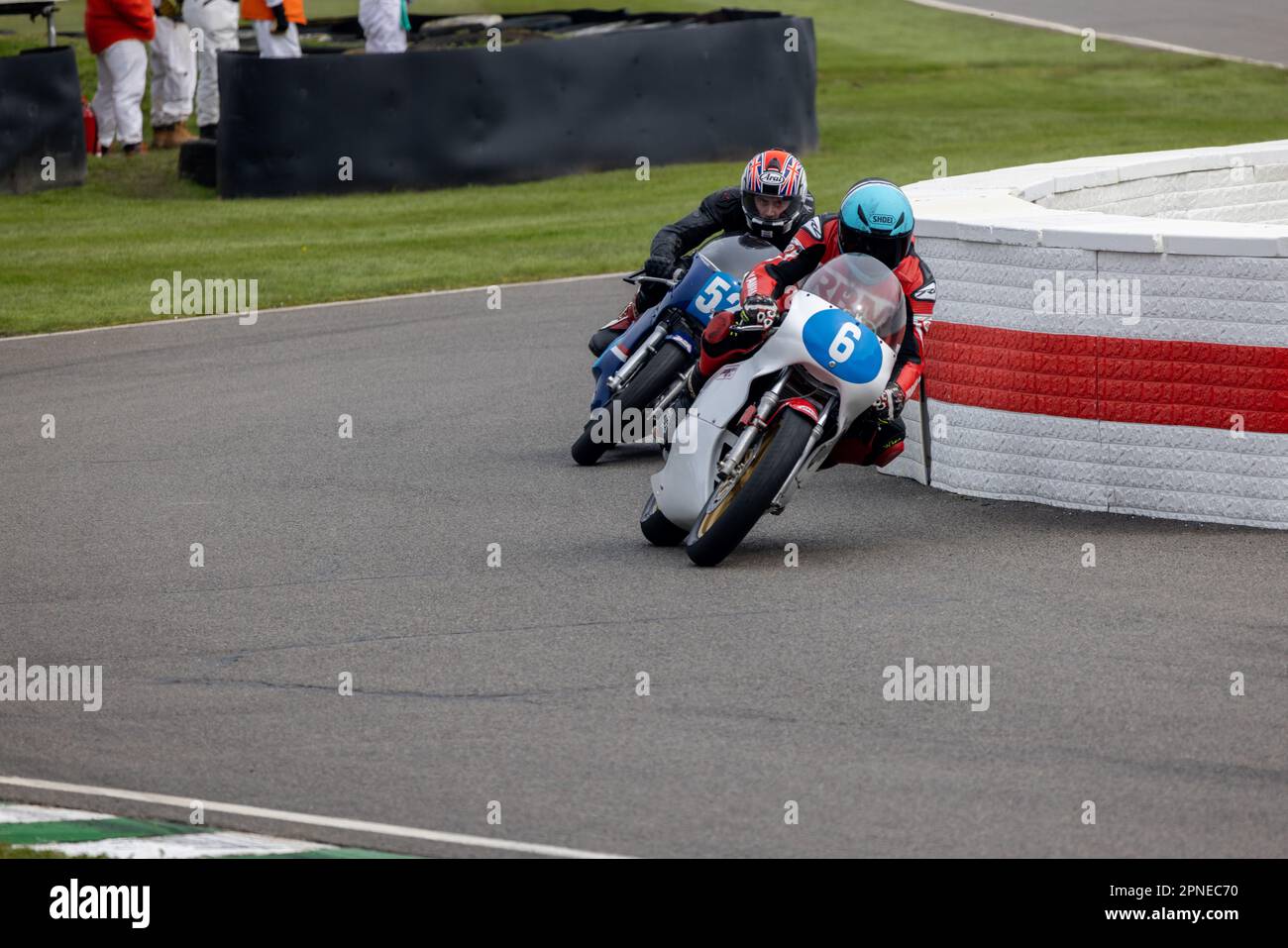 April 2023 - Motor bike racing at the Goodwood Members Meeting 80 Stock ...