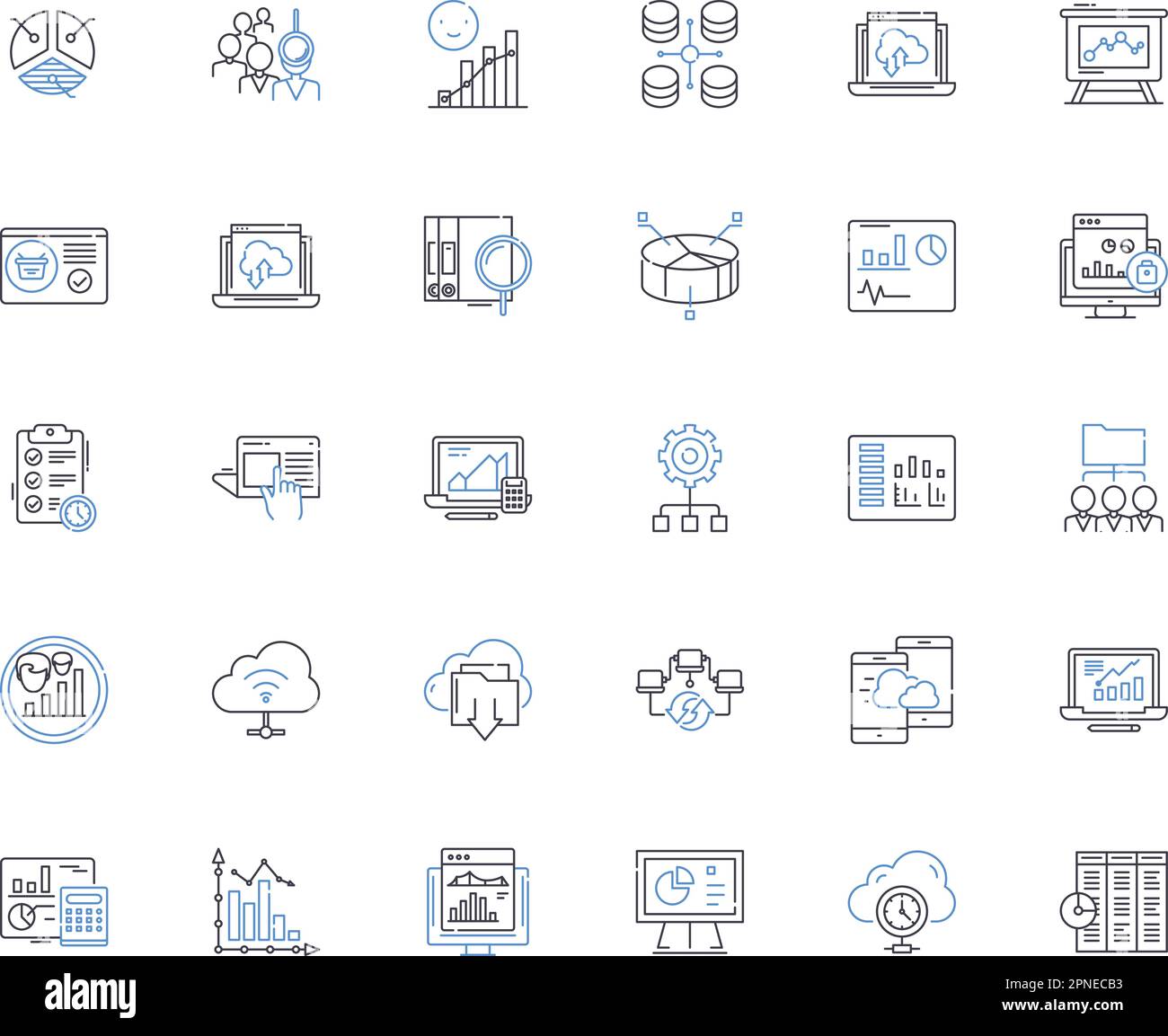 Collaboration And Teamwork Line Icons Collection Synergy Cohesion Unity Bond Partnership