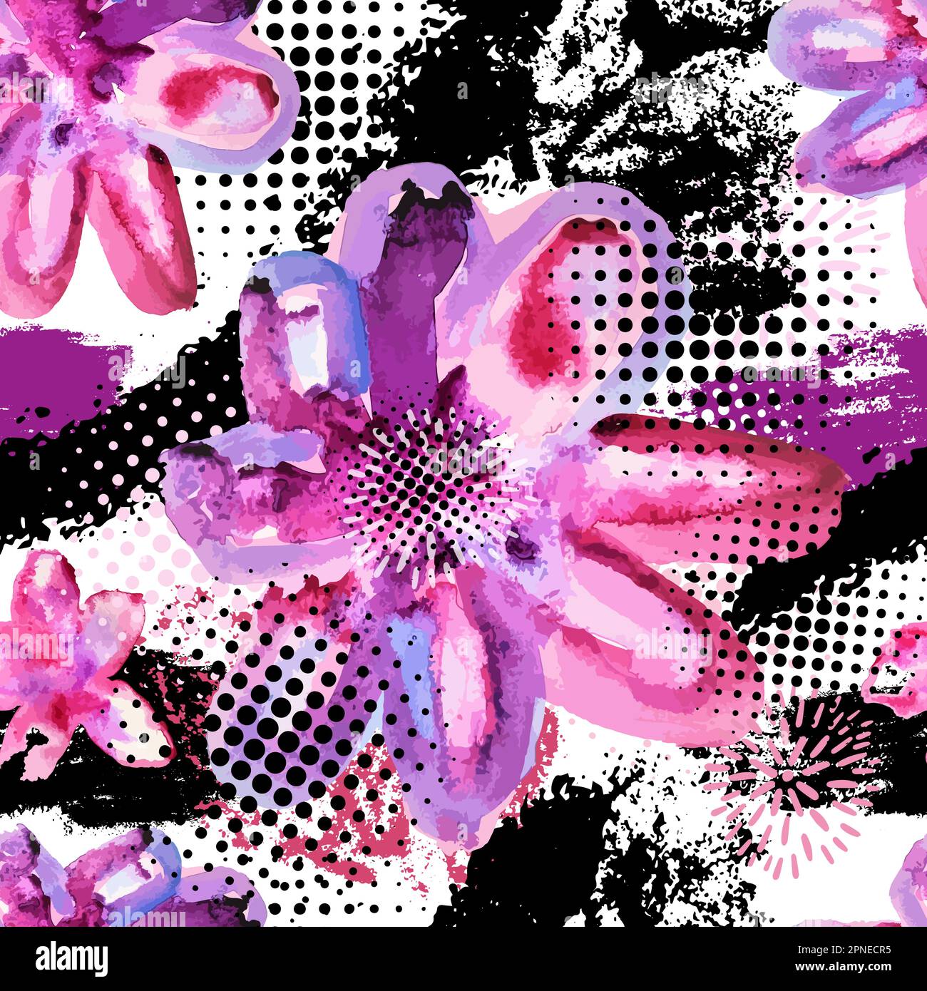 Watercolor background painting light Stock Vector Images - Alamy