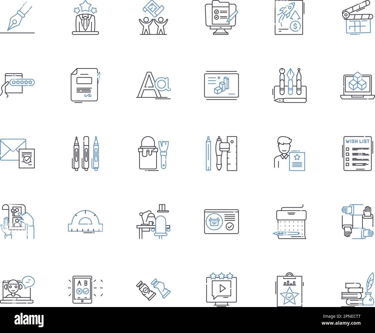 Creative planning line icons collection. Strategy, Innovation, Design ... Creative planning line icons collection. Strategy, Innovation, Design ...
