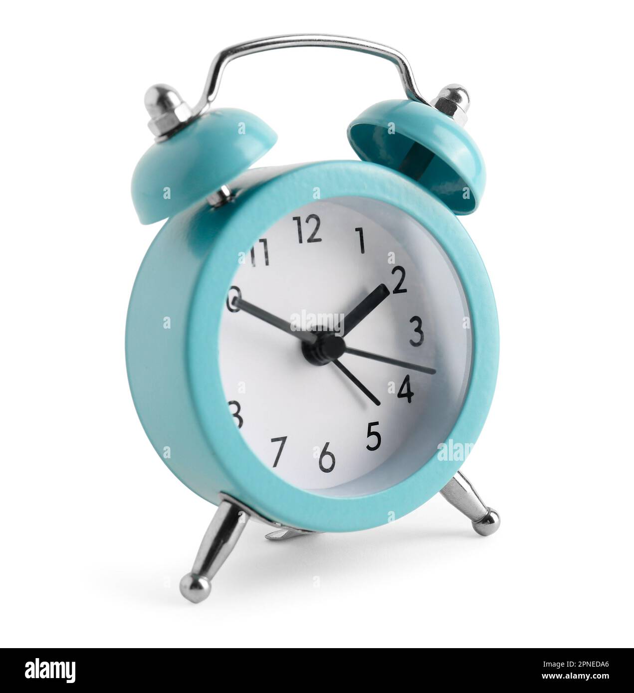 Colorful alarm clock isolated on white background Stock Photo - Alamy