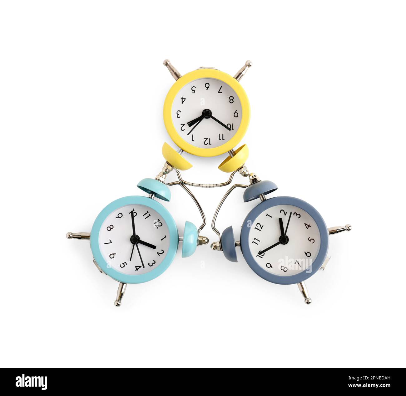 Schedule alarm flat white Cut Out Stock Images & Pictures - Alamy