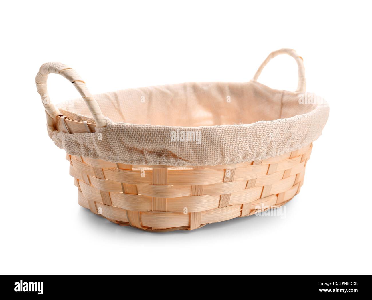Empty basket isolated on white background Stock Photo - Alamy