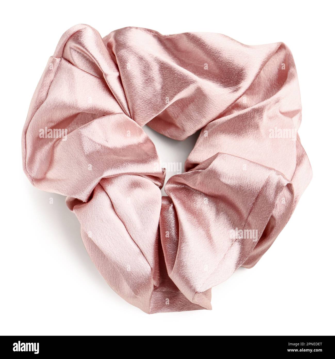 Silk scrunchy isolated on white background Stock Photo - Alamy