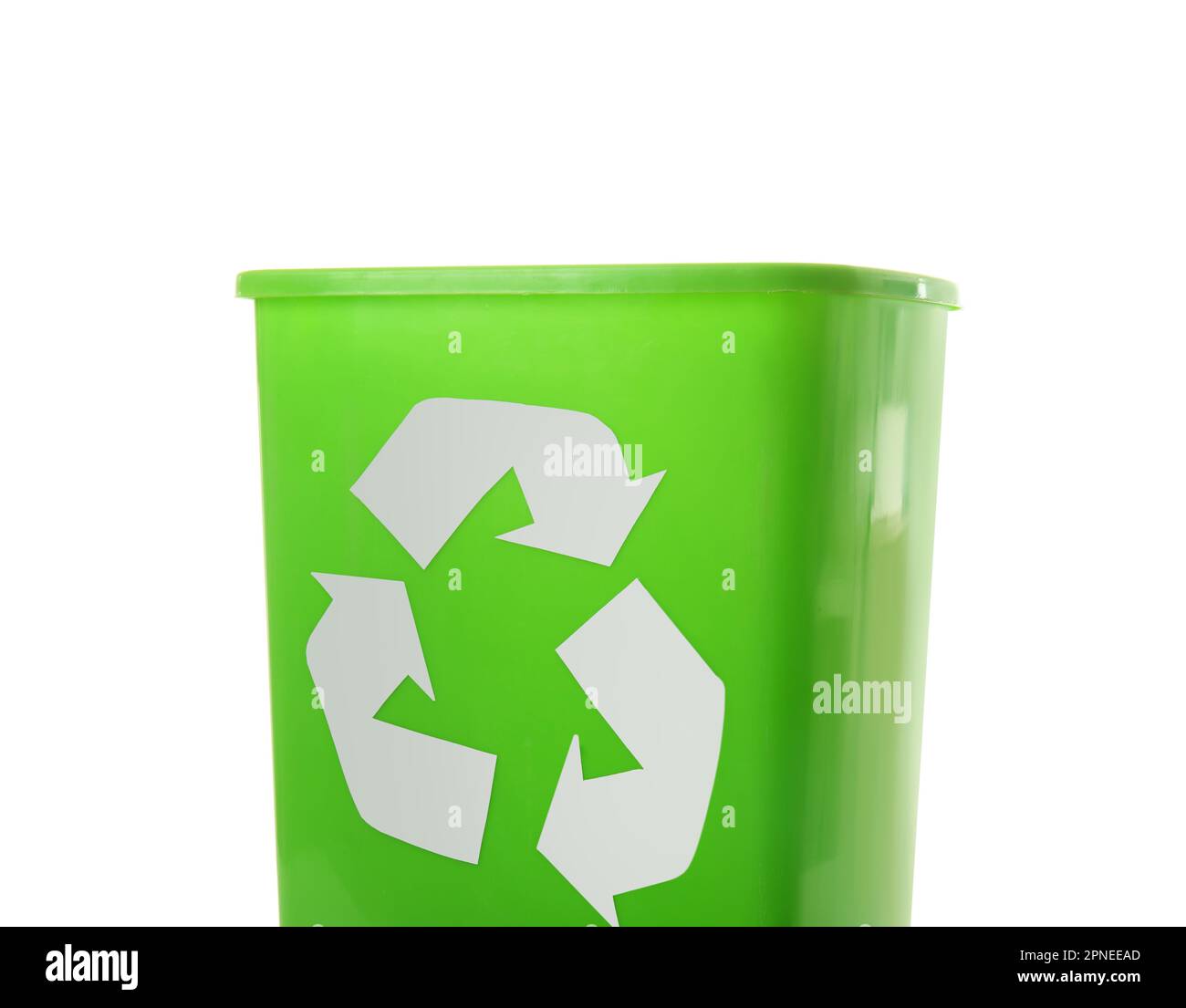 Trash bin isolated on white background Stock Photo - Alamy
