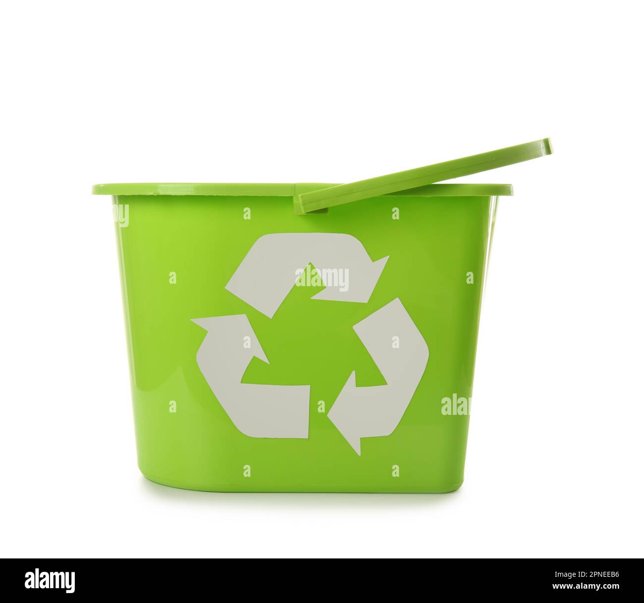 Trash bin isolated on white background Stock Photo - Alamy