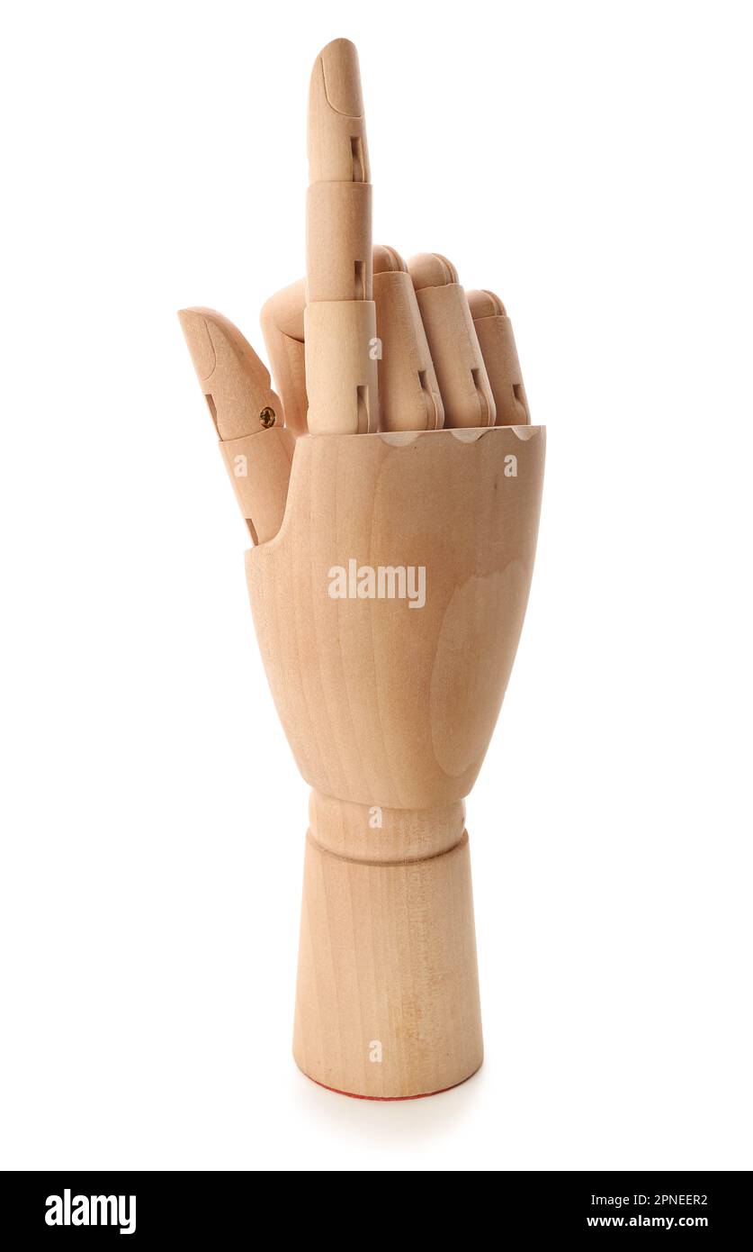 Raised index finger showing Cut Out Stock Images & Pictures - Alamy