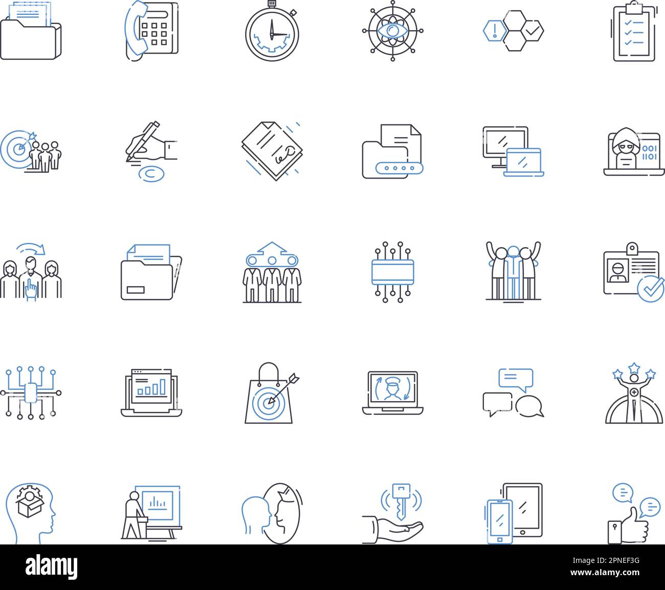 Mutual agreement line icons collection. Consensus, Accord ...