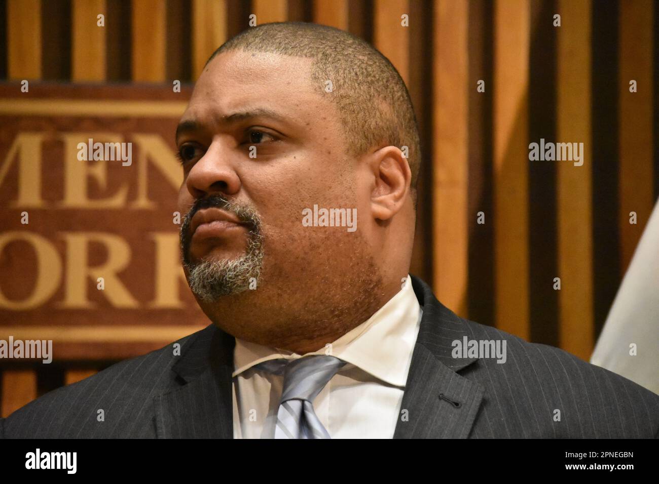 New York, United States. 18th Apr, 2023. Manhattan District Attorney ...