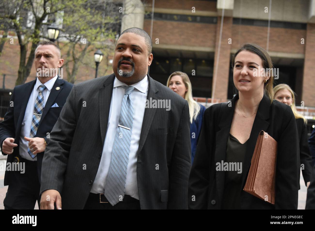 New York, United States. 18th Apr, 2023. Manhattan District Attorney ...