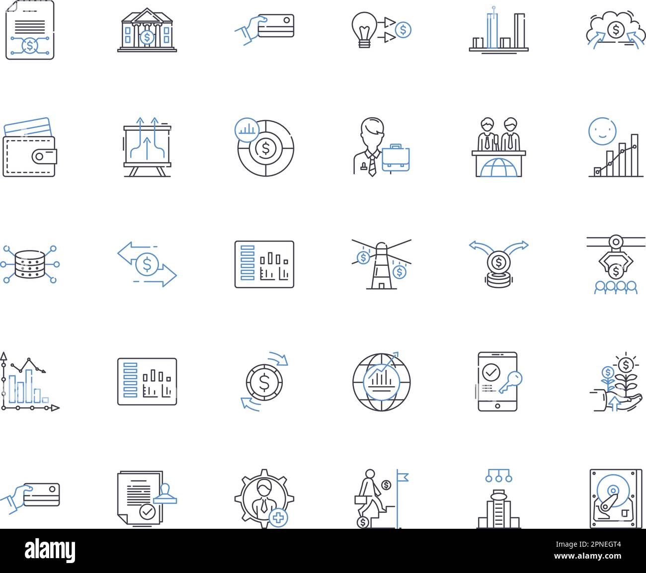 Process Improvement Line Icons Collection Streamlining Optimization Lean Kaizen
