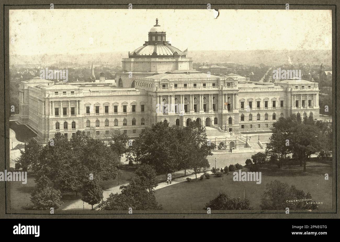 The Library of Congress, Washington, D.C., by Levin C. Handy, ca 1896 ...