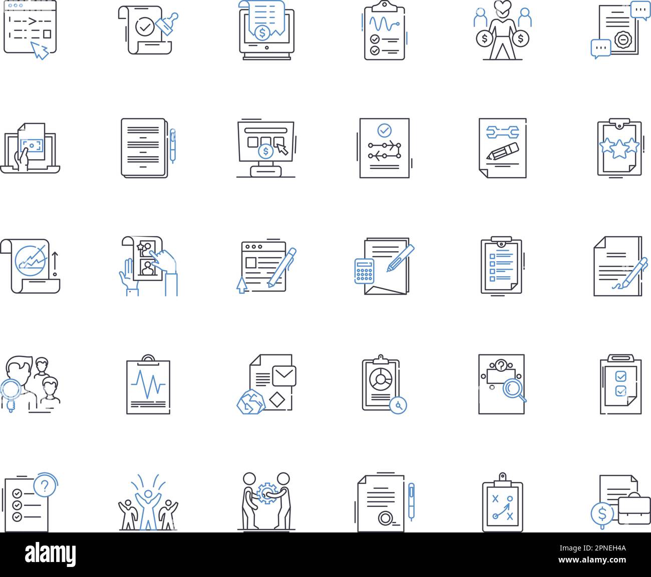 Agreements line icons collection. Contract, Compact, Deal, Pact, Treaty ...