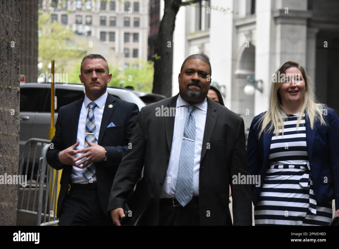 New York, United States. 18th Apr, 2023. Manhattan District Attorney ...