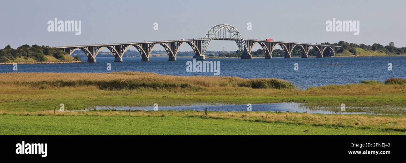 Beautiful Storstroem bridge, Denmark Stock Photo - Alamy