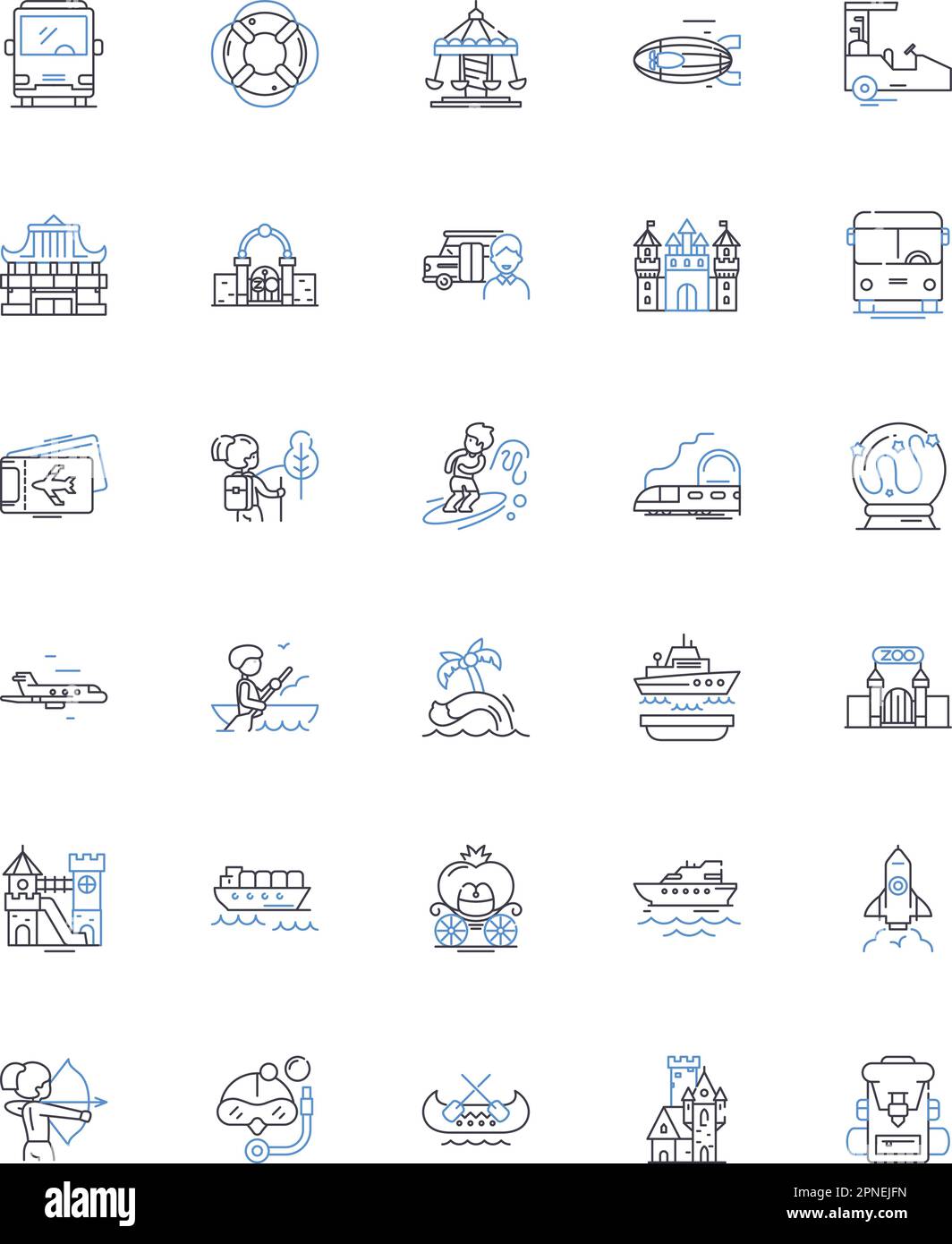 Wanderlust enthusiasts line icons collection. Adventure, Wanderlust ... Wanderlust enthusiasts line icons collection. Adventure, Wanderlust ...