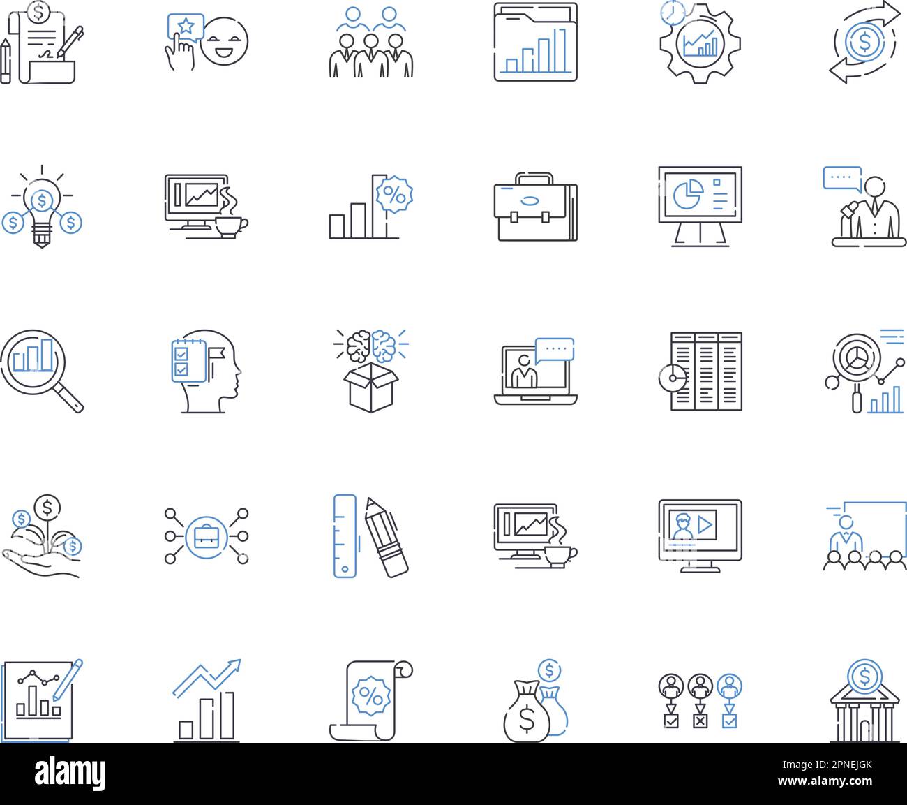 Record inspection line icons collection. Examination, Assessment ...