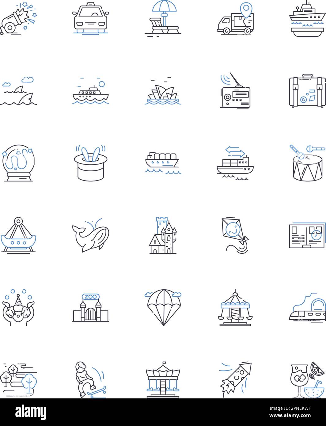 Roaming nomads line icons collection. Wanderlust, Migration ...