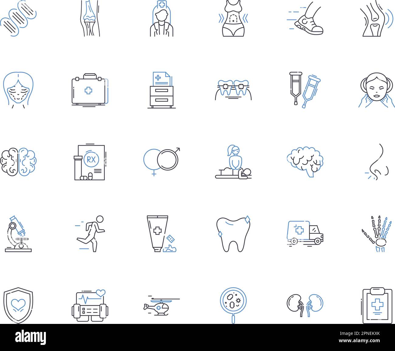 Food and nutrition line icons collection. Hunger, Nutrients, Digestion ...