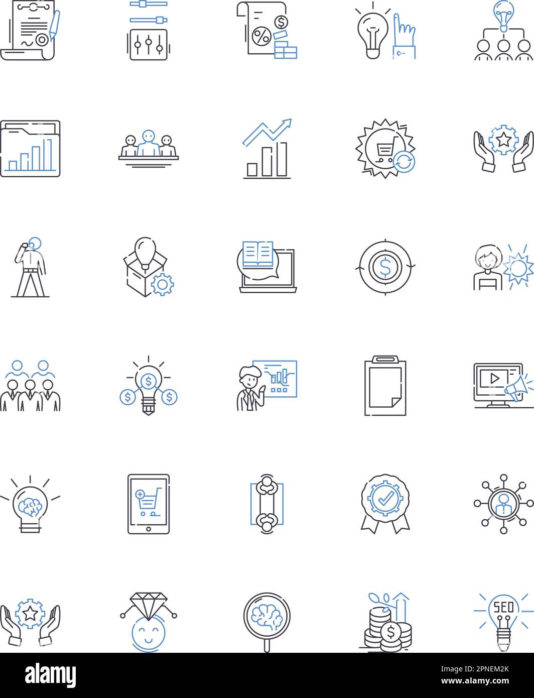 Idea And Thought Line Icons Collection Innovation Creativity Inspiration Concept