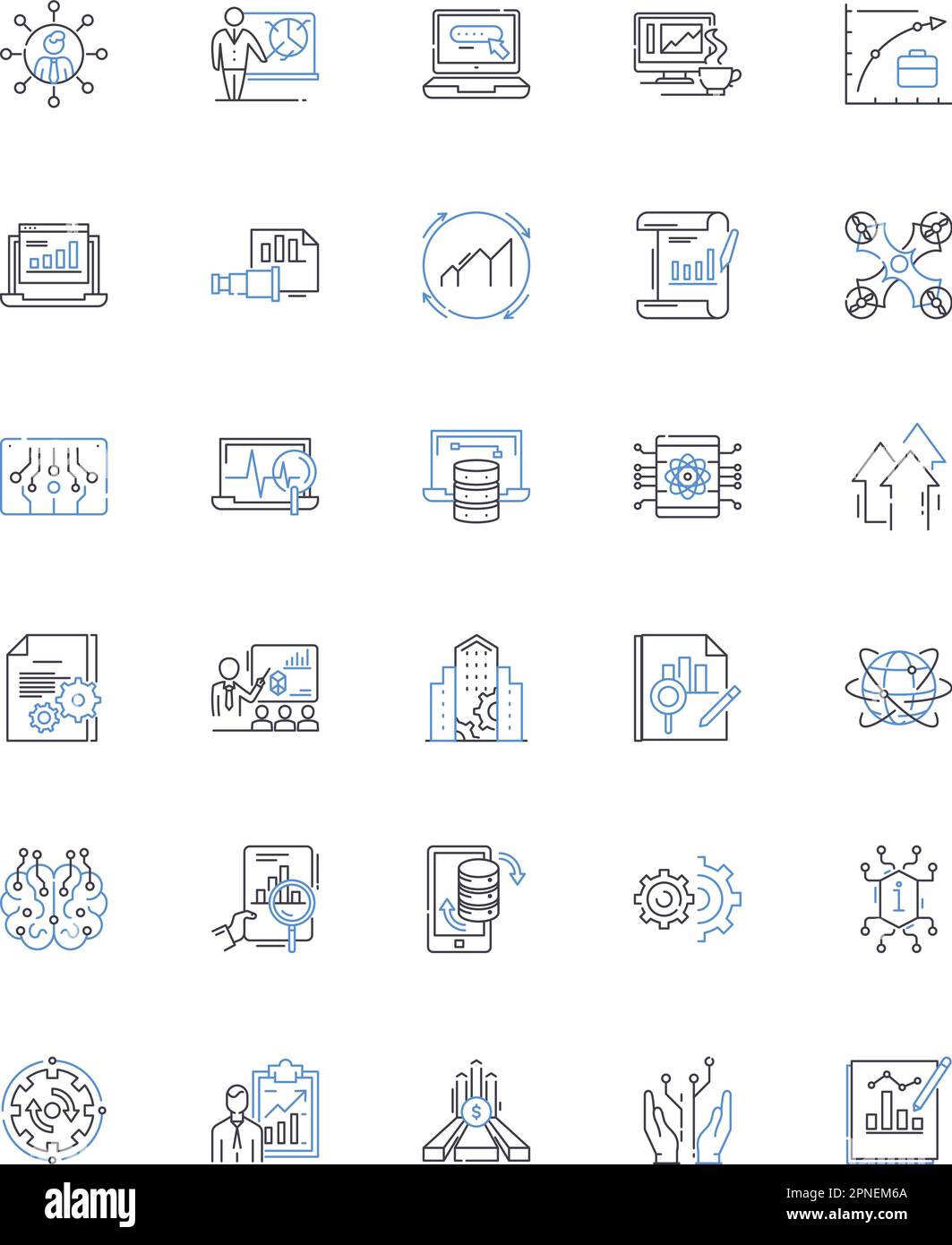 User Services Line Icons Collection Assistance Support Helpdesk