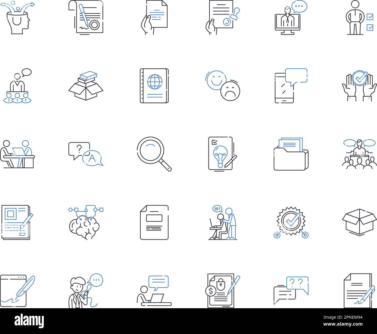 Legal rights line icons collection. Justice, Equality, Advocacy ...
