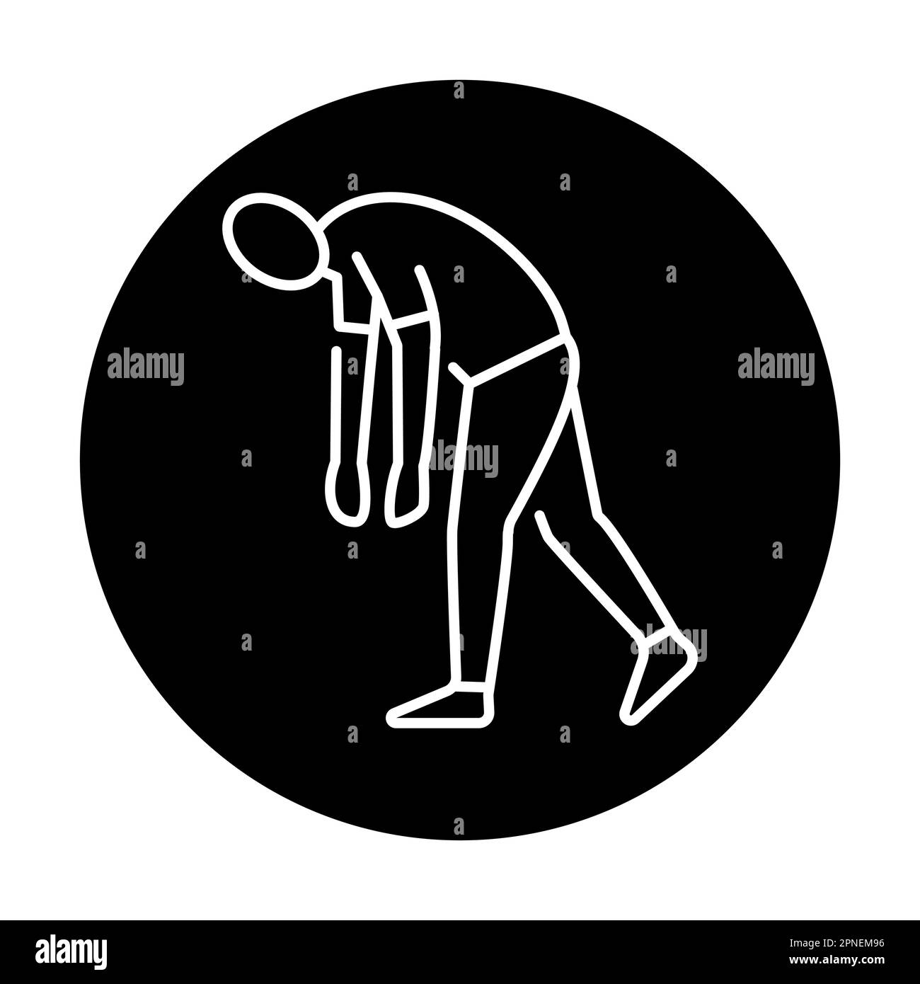Fatigue color line icon. Human diseases. Pictogram for web page, mobile ...