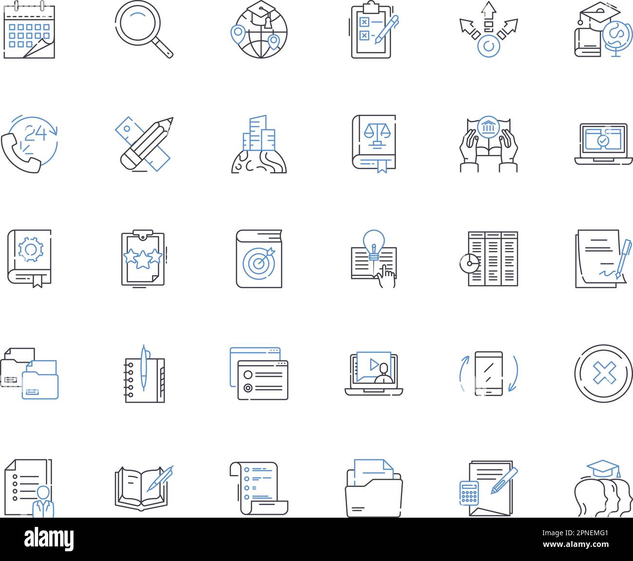 Brand perception line icons collection. Trust, Reputation, Recognition ...