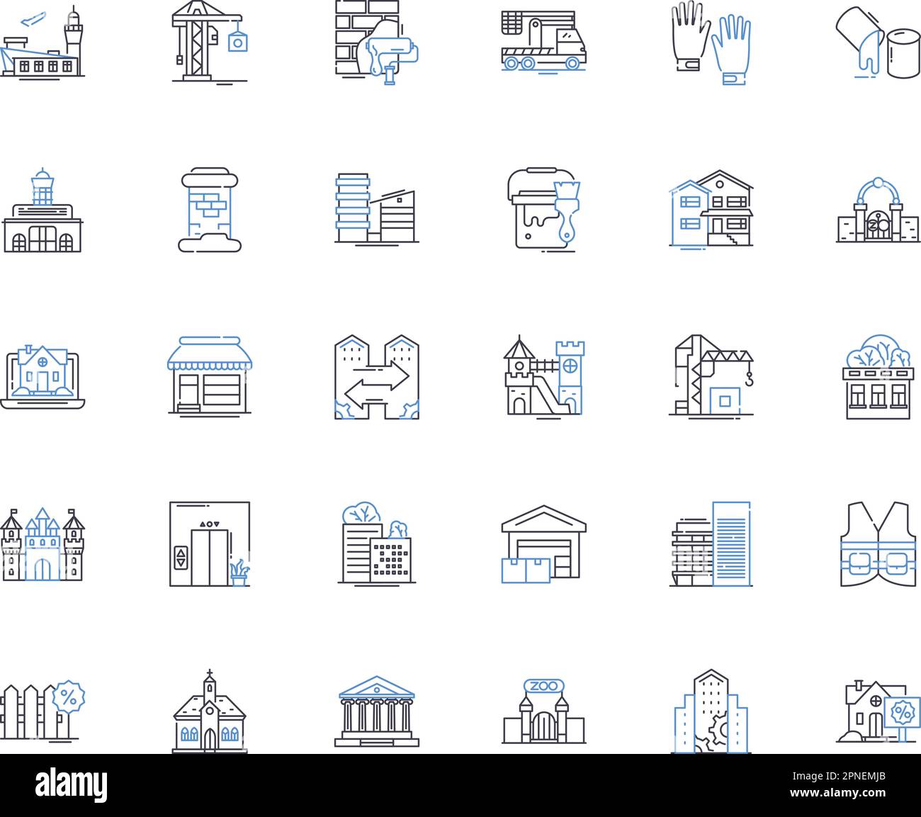 Fabrication design line icons collection. Precision, Innovation ...