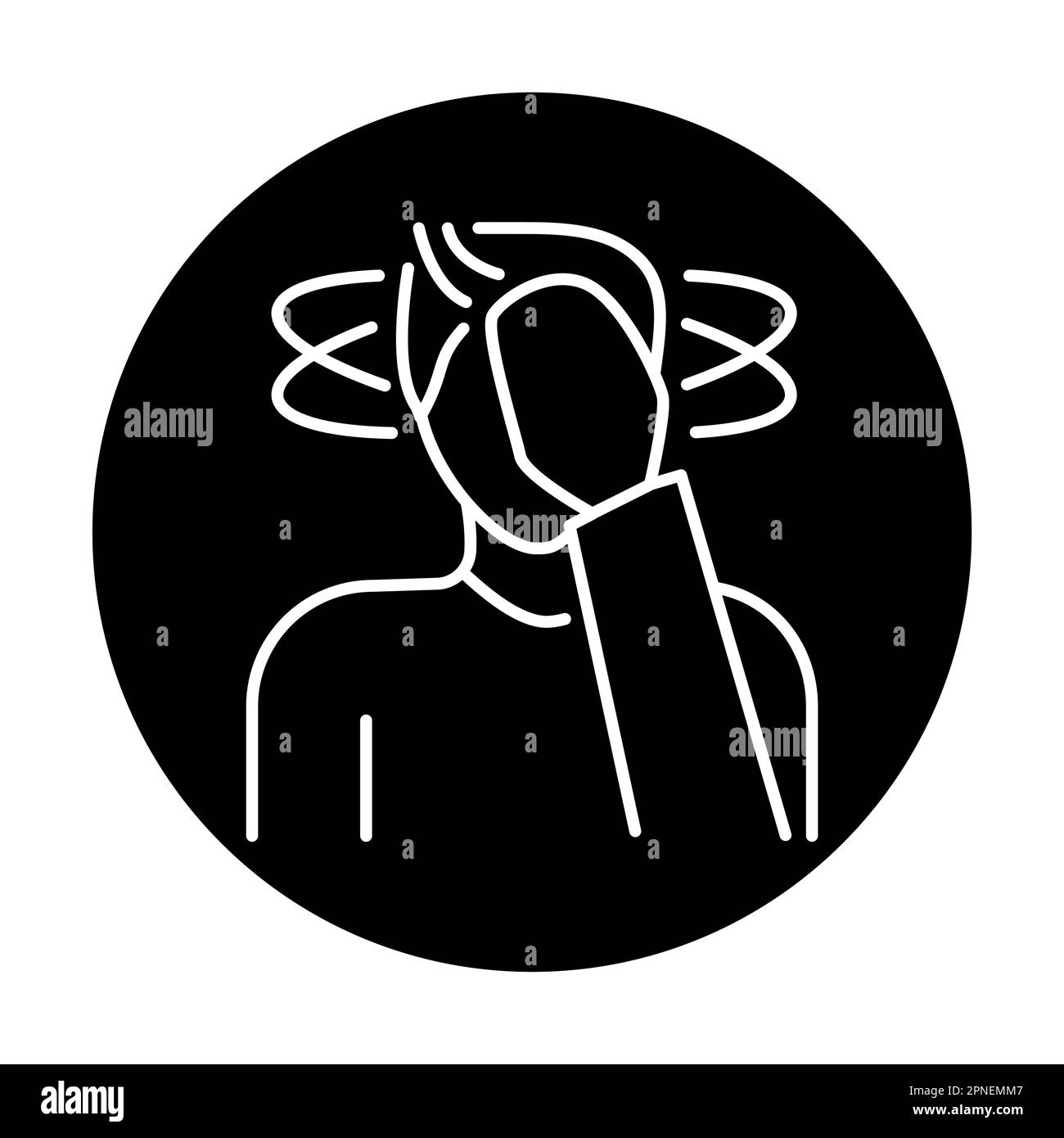 Vertigo color line icon. Human diseases. Pictogram for web page, mobile ...