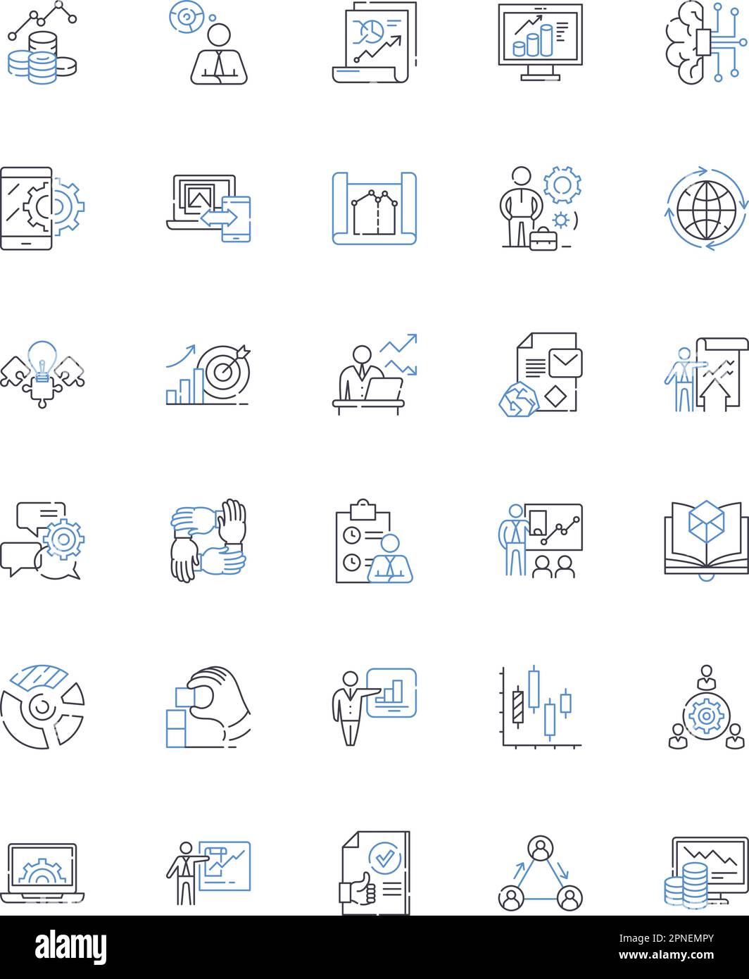 Cybersecurity Line Icons Collection Encryption Firewall Malware Virus Hackers Ransomware