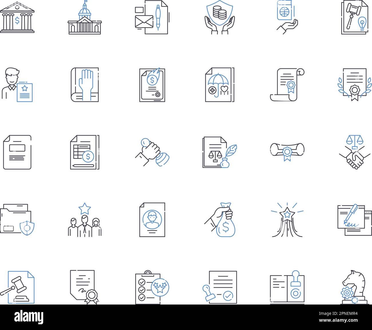 Permitted line icons collection. Allowed, Authorized, Legal, Permitted ...