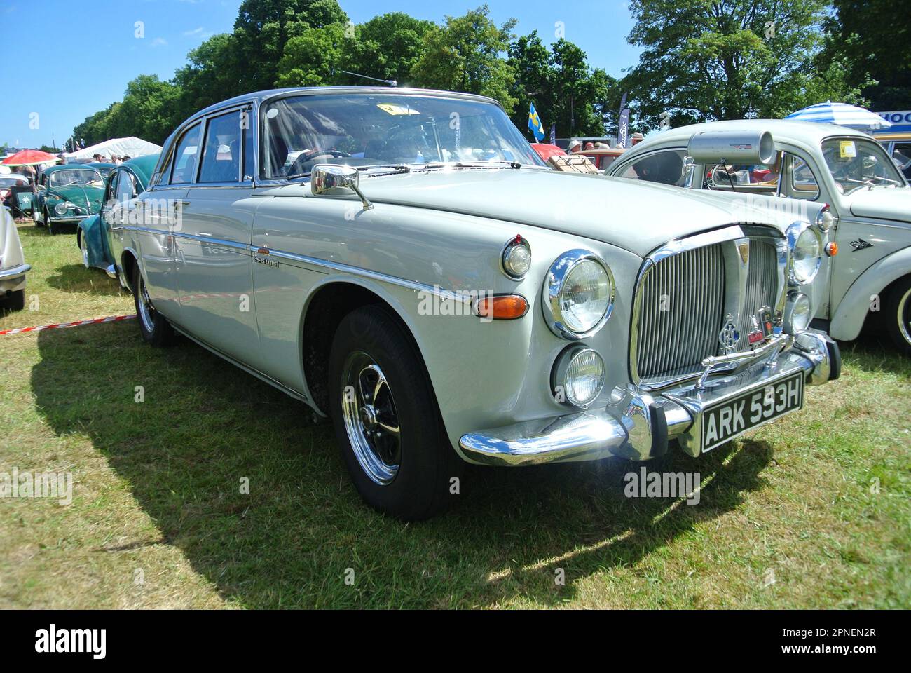 A 1969 Rover P5b Coupe parked on display at the 47th Historic Vehicle ...