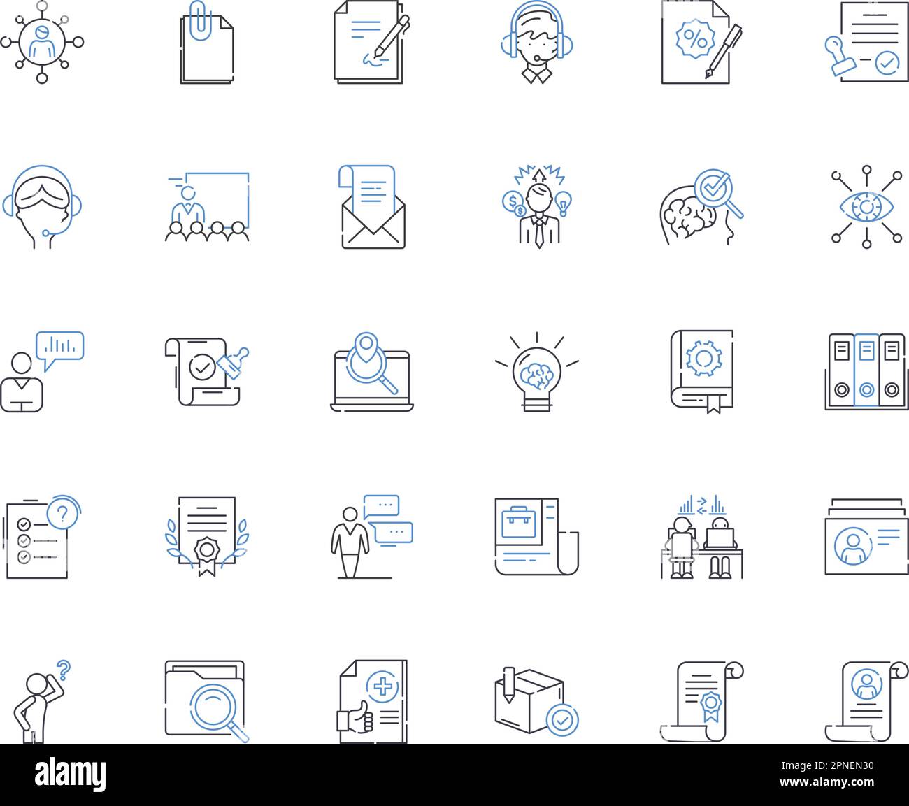 Patented inventions line icons collection. Patent, Innovation ...