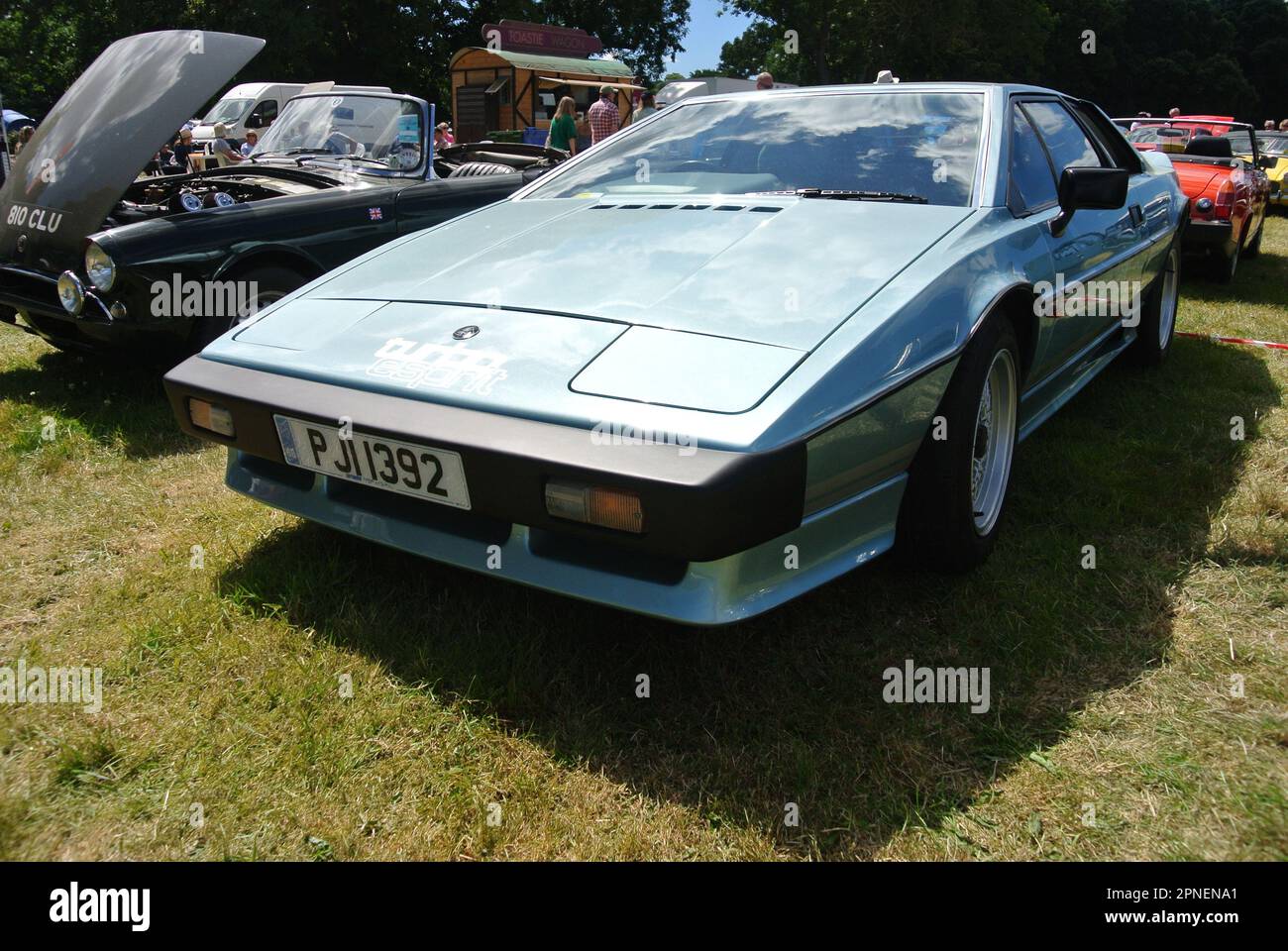 A 1983 Lotus Esprit Turbo parked on display at the 47th Historic ...