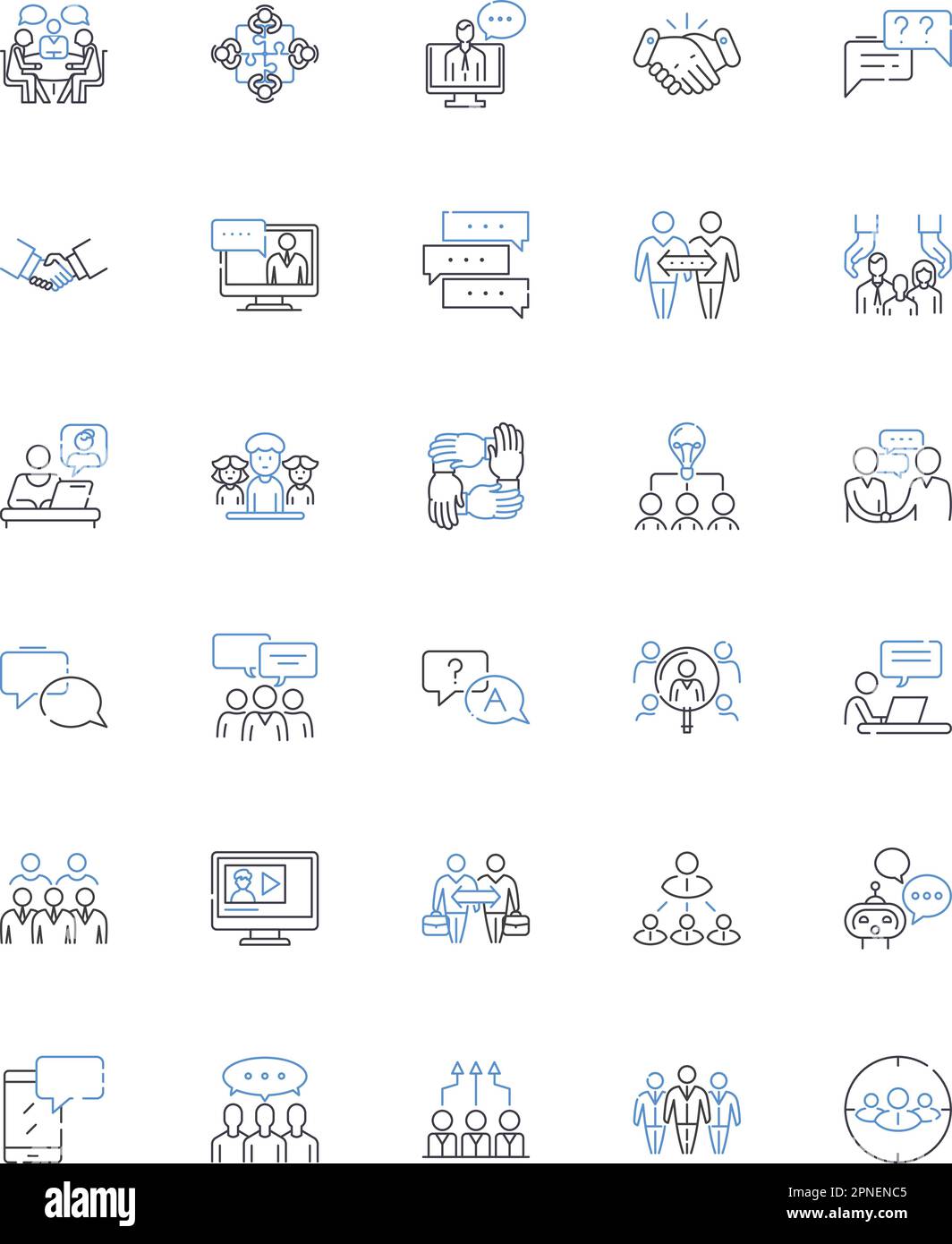 Aiding humanity line icons collection. Charity, Philanthropy, Altruism ...