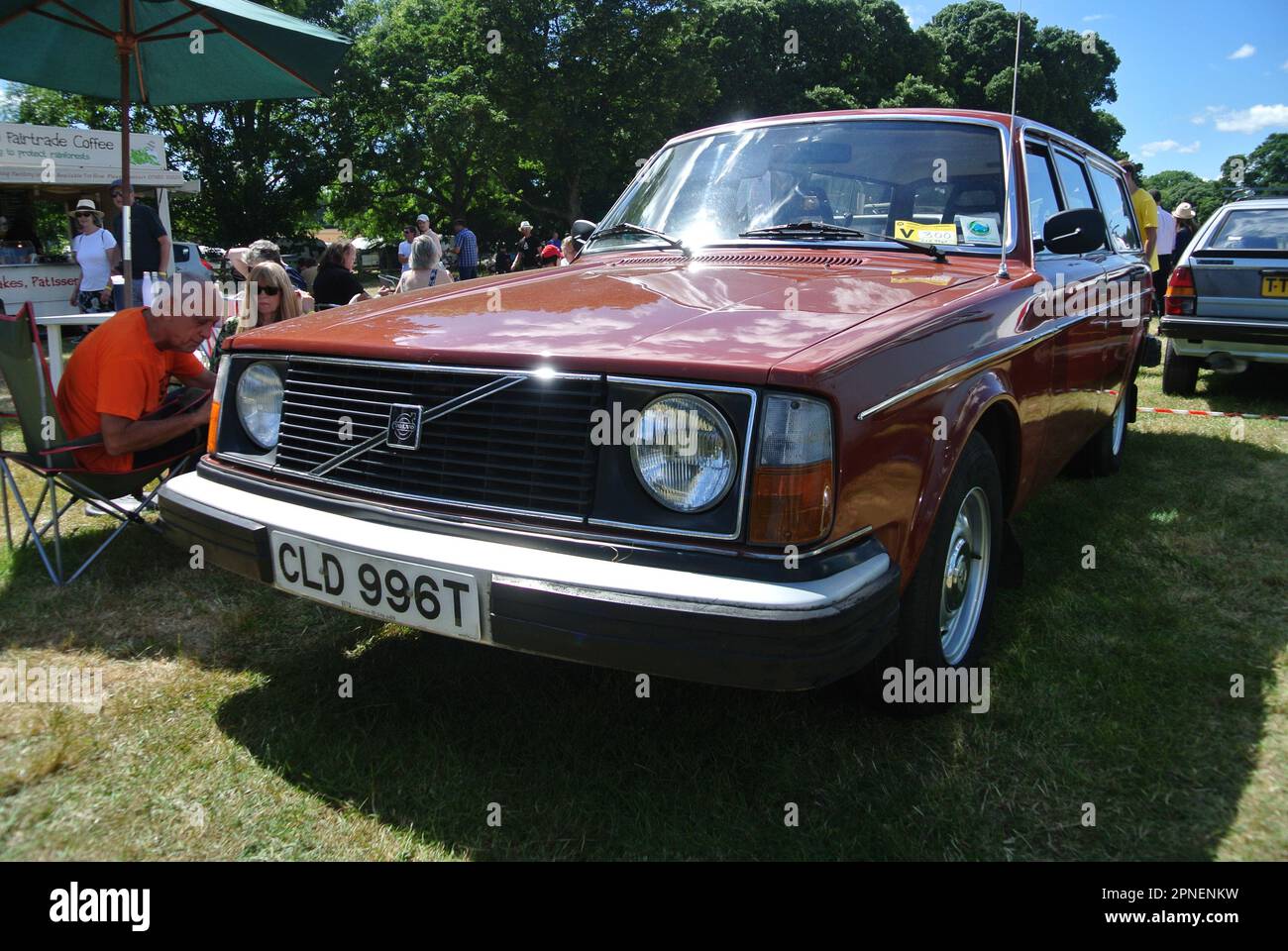 A 1978 Volvo 245 DL car parked on display at the 47th Historic Vehicle ...