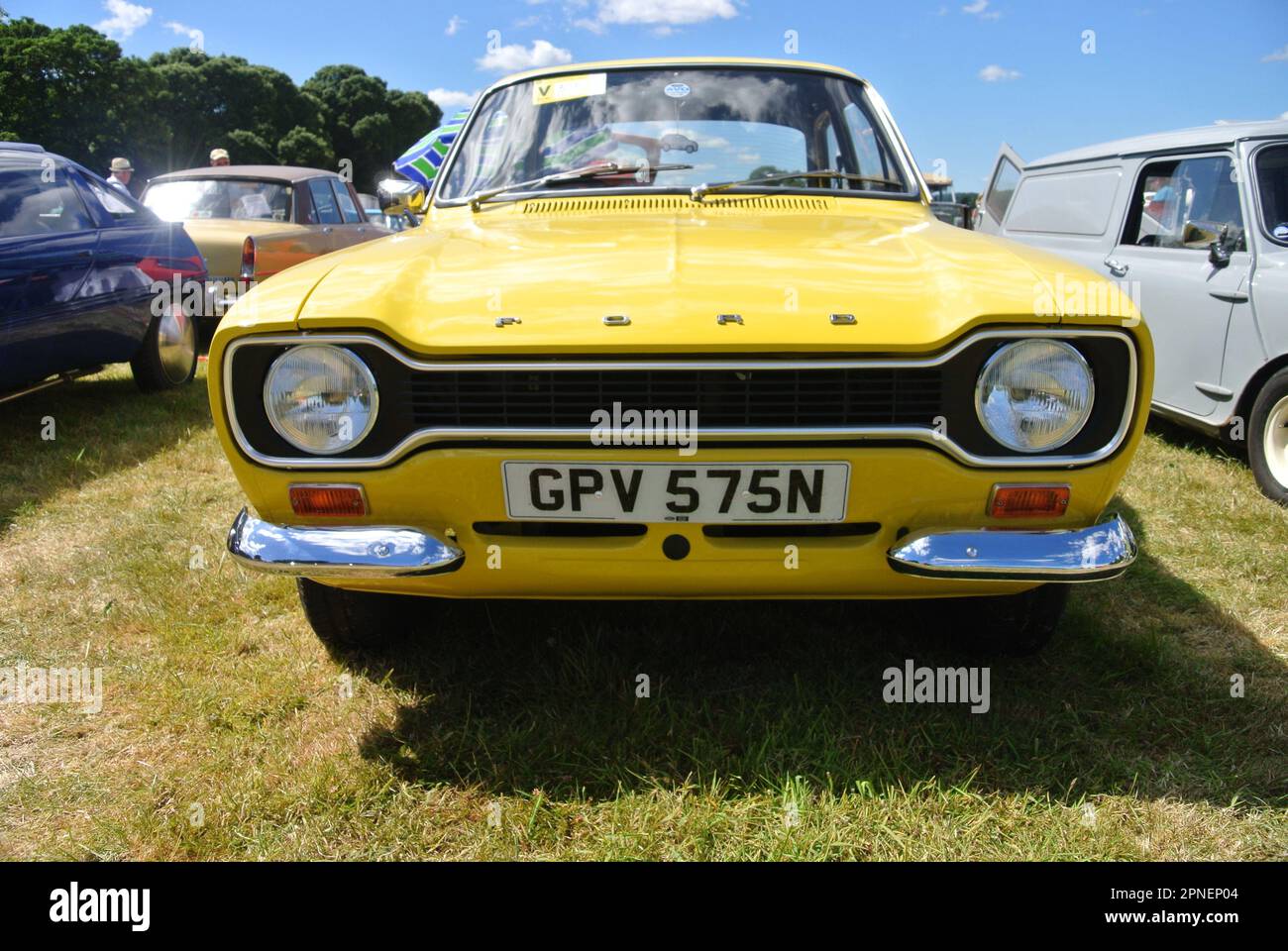 A 1973 Ford Escort Mk1 Mexico parked on display at the 47th Historic ...