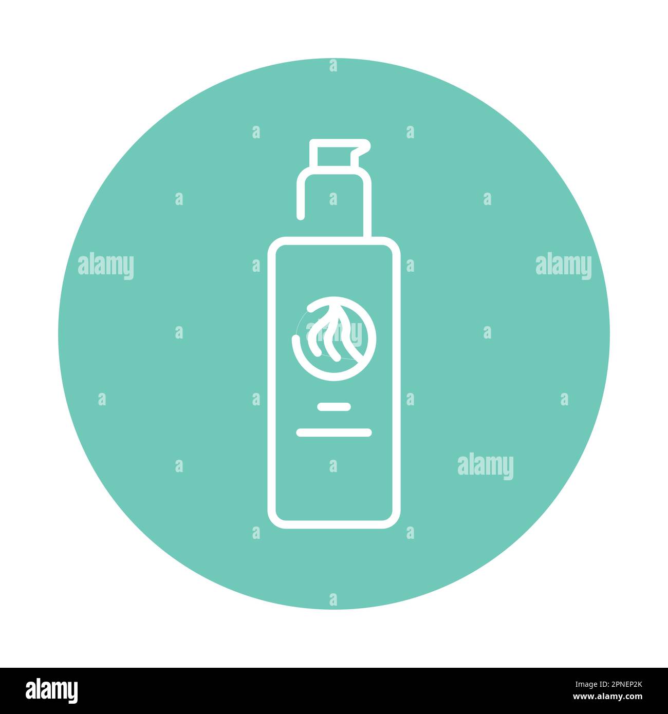 Hair emulsion color line icon. Cosmetic product. Pictogram for web page ...