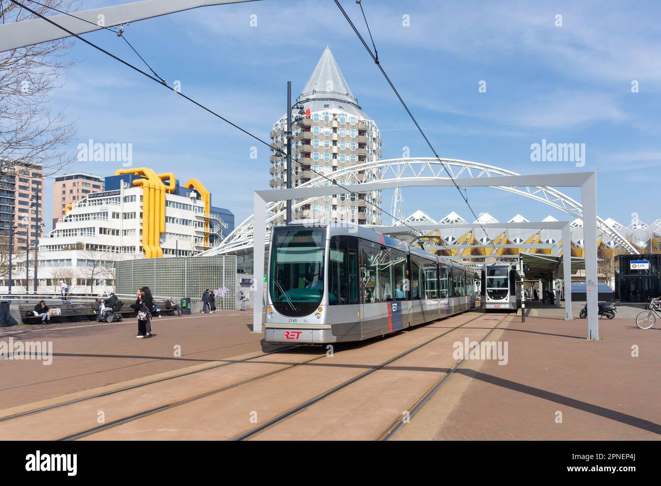 Rotterdam Station Blaak Tram stop, Kolk, Hoogstraat, Stadsdriehoek ...