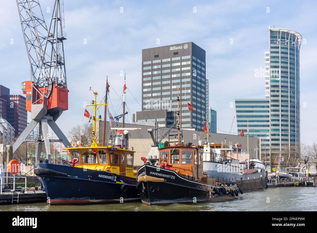 Maritime Museum Harbour, Leuvehaven, Stadsdriehoek, Rotterdam, South ...