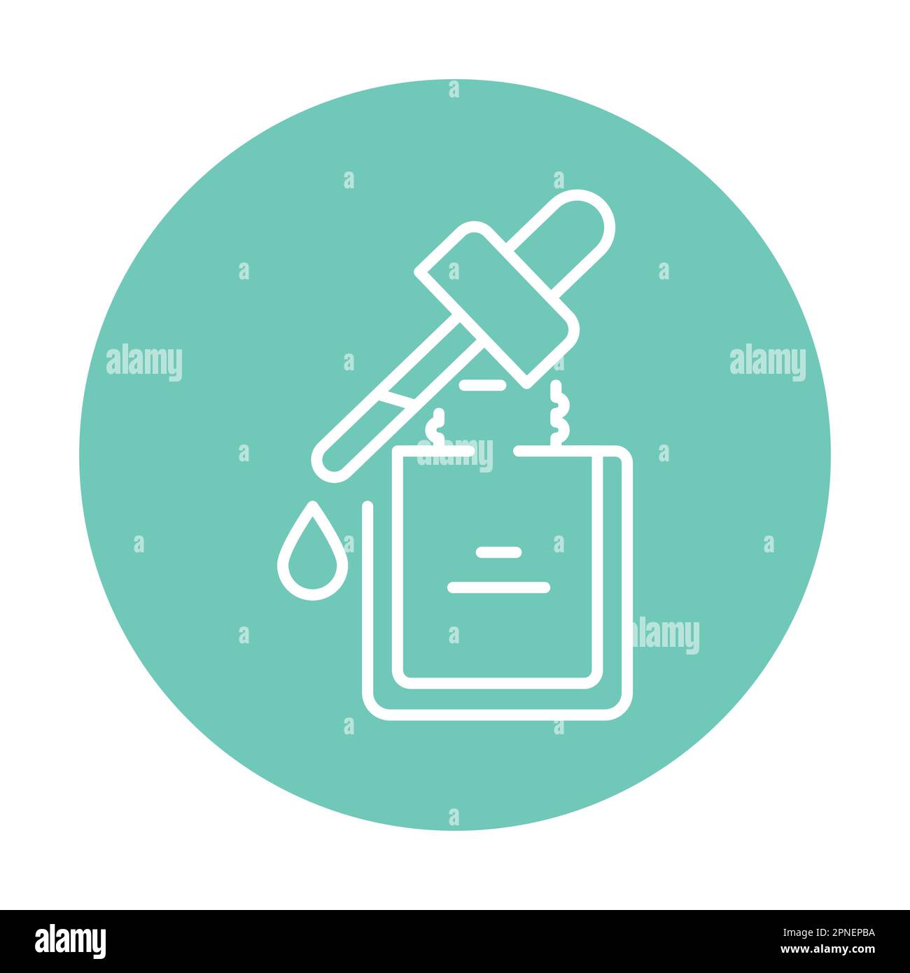 Cosmetic oils for facial skin color line icon. Cosmetic product ...