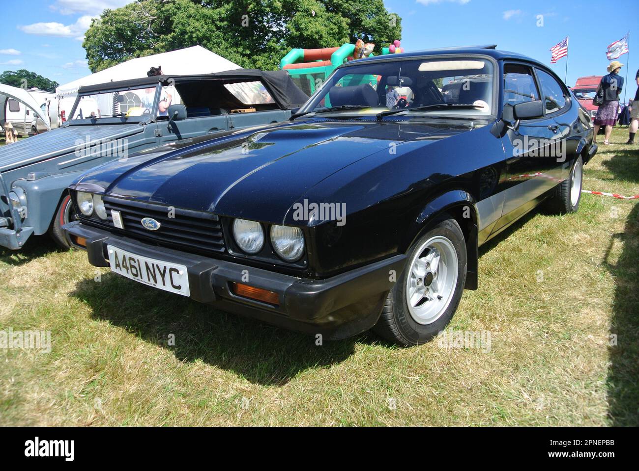 A 1983 Ford Capri parked on display at the 47th Historic Vehicle ...