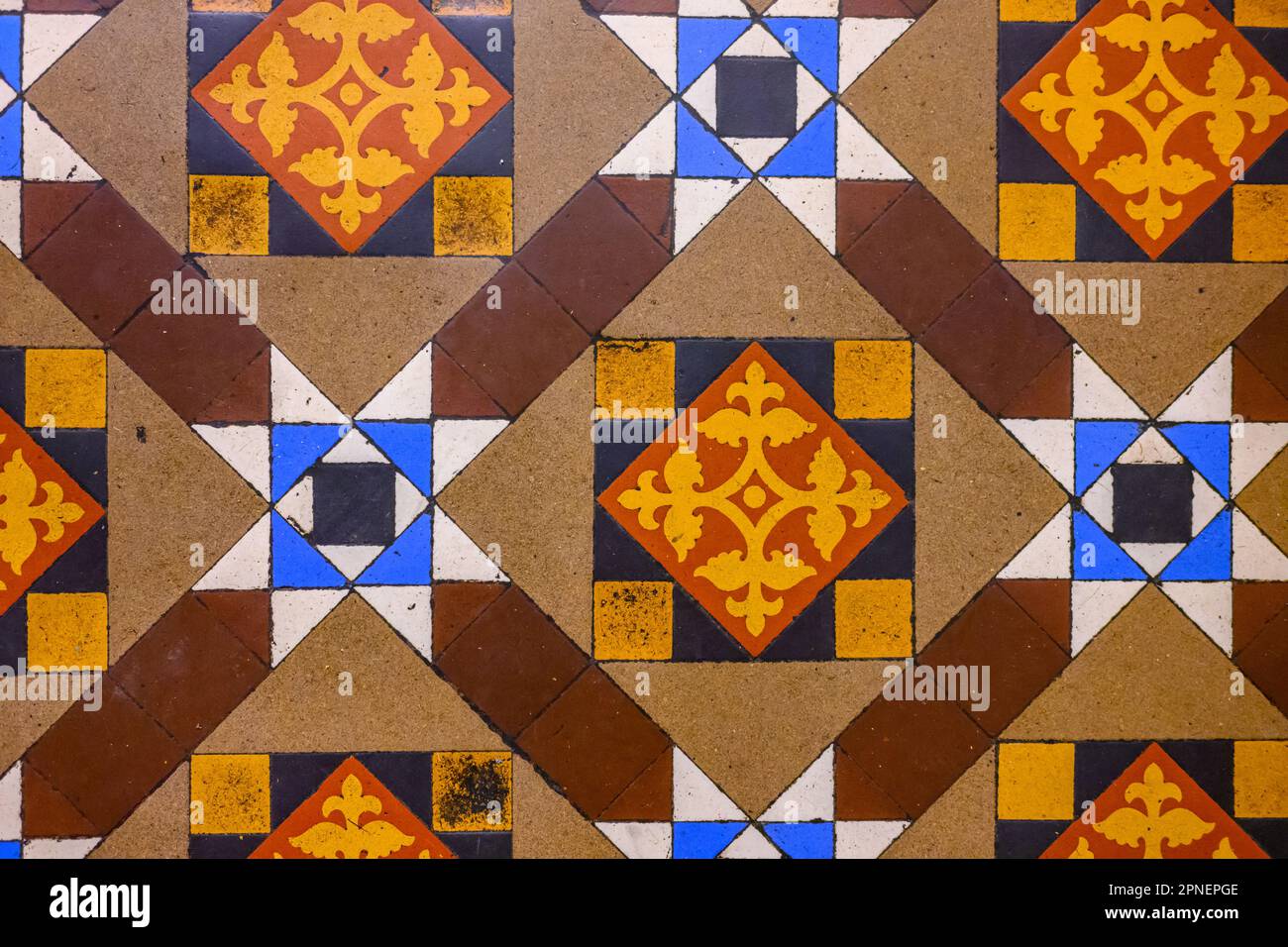 A vibrant colorful stone tile pattern design for wallpapers Stock Photo ...