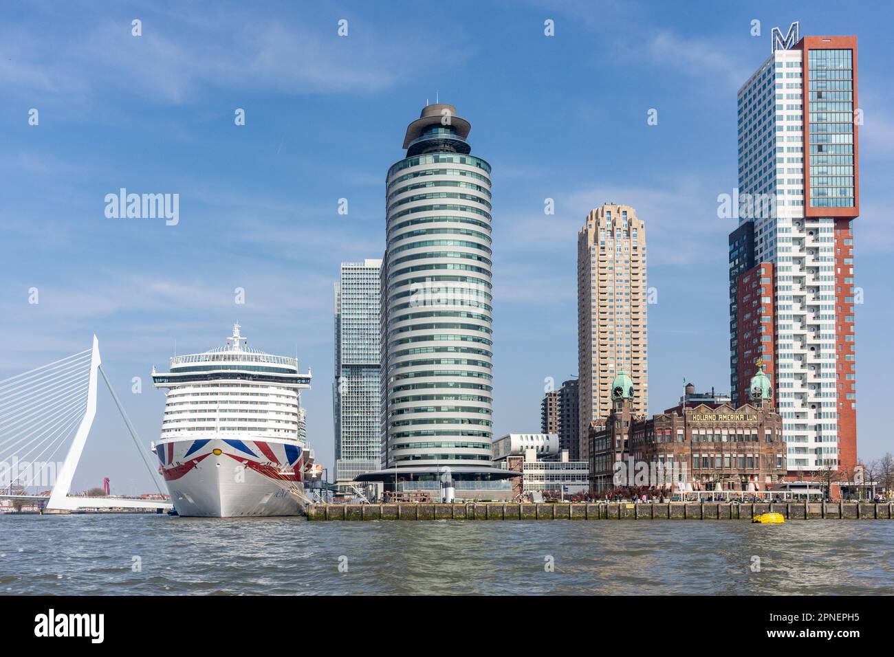 P&O Iona cruise ship docked in Rotterdam Cruise Terminal, Rotterdam ...