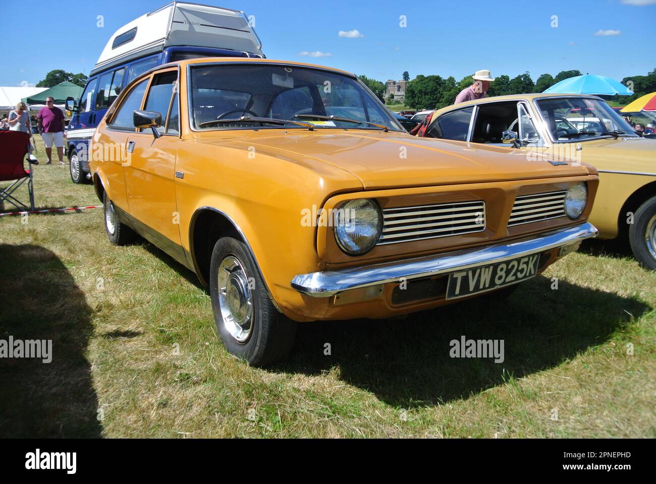 A 1972 Morris Marina parked on display at the 47th Historic Vehicle ...